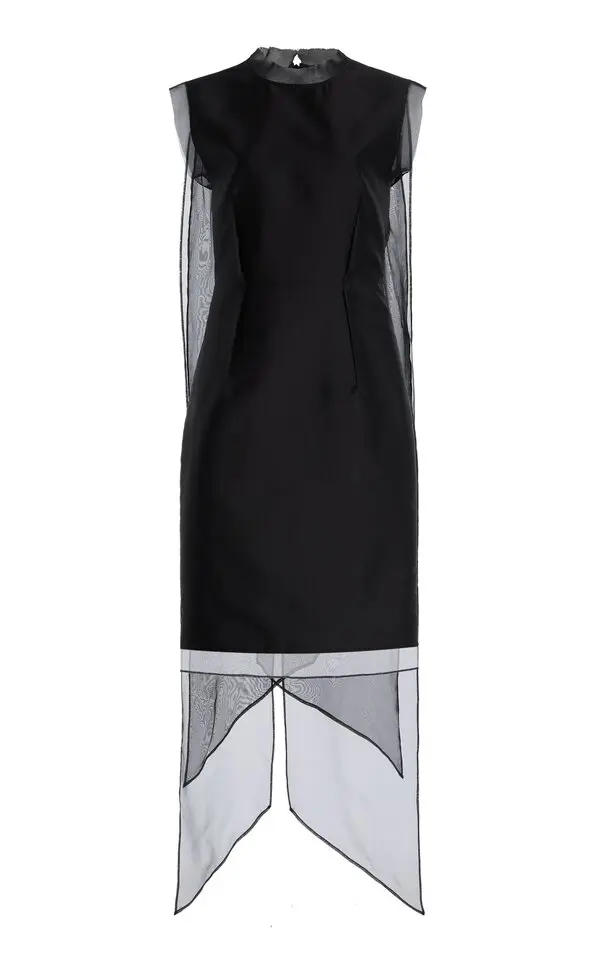THE GARMENT Vivaldi Draped Silk Dress - Black