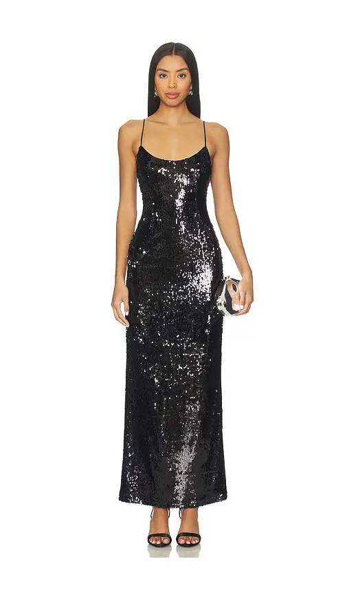 Superdown Jessie Sequin Maxi Dress