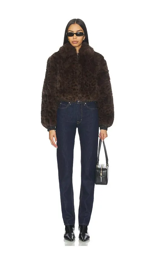 Blanknyc Cropped Faux Fur Coat