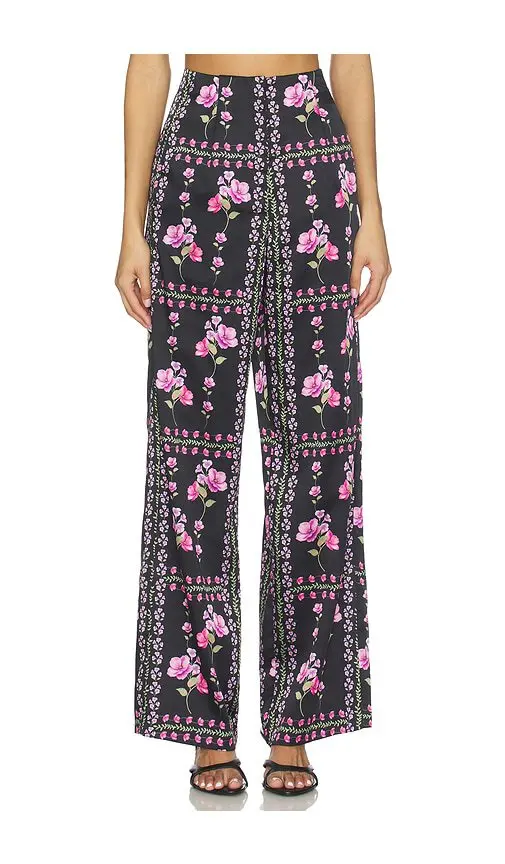 Misa Rita Pant In Floral Print