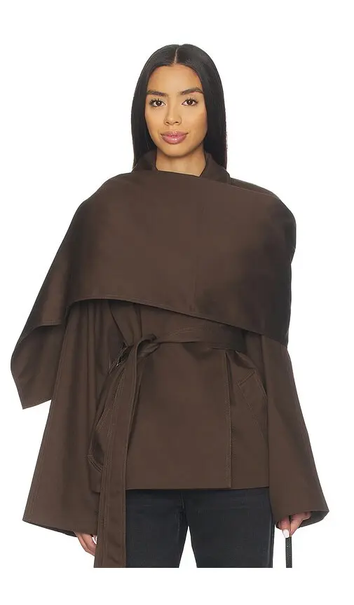 EAVES Yuna Crop Trench - Brown