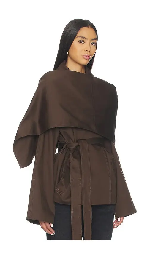 EAVES Yuna Crop Trench - Brown