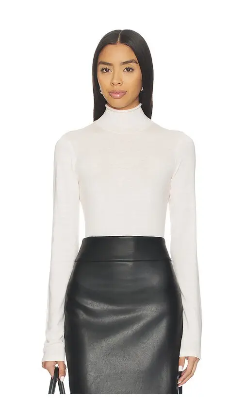 EAVES Maxine Turtleneck Sweater - White