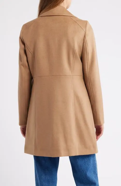 Michael Kors Wool Blend Coat - Dark Camel