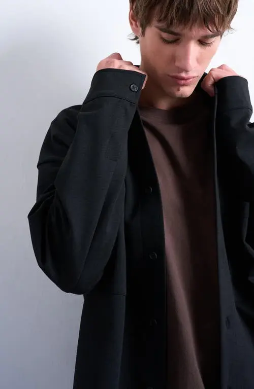 Topman Double Pocket Jersey Jacket