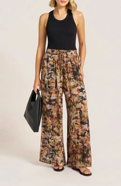 Matty M. Aster Printed Wide Leg Pants