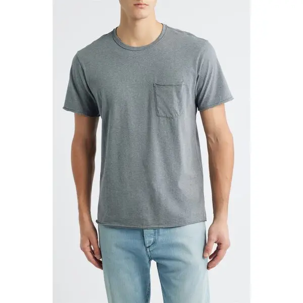 Rag & Bone Miles Melange Pocket T-shirt - Heather Charcoal