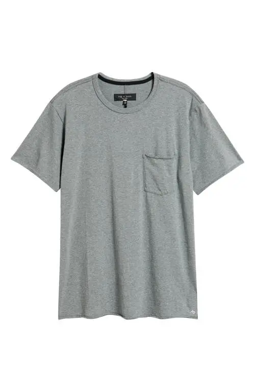 Rag & Bone Miles Melange Pocket T-shirt - Heather Charcoal