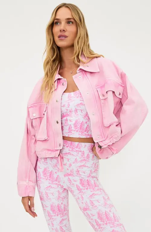 Beach Riot Isola Crop Denim Jacket