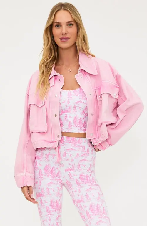 Beach Riot Isola Crop Denim Jacket