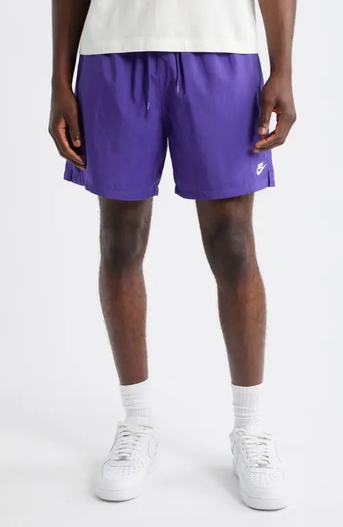 Nike Club Woven Flow Shorts - 507 Wild Grape/white