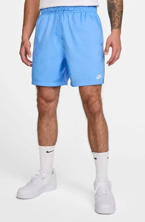 Nike Club Woven Flow Shorts - University Blue/white