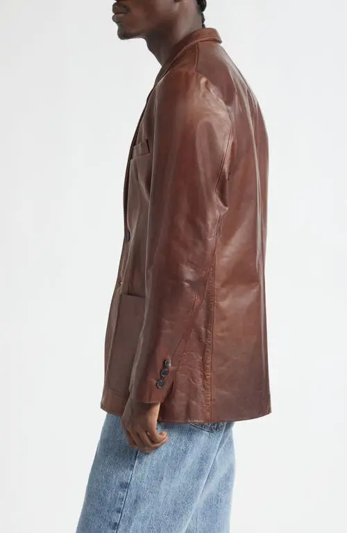 SECOND / LAYER Saico Leather Blazer