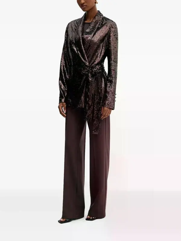 SILVIAN HEACH Sequin Tie Blazer