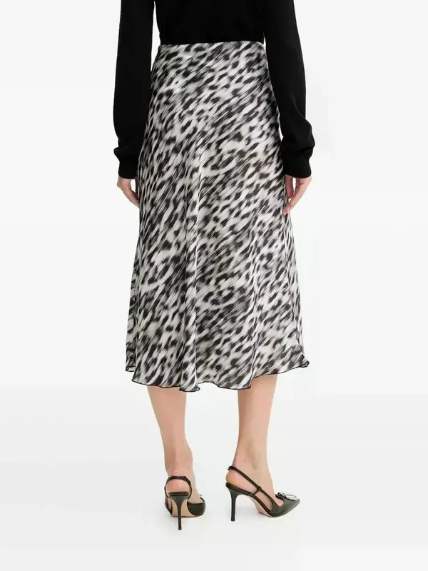 SILVIAN HEACH Animal Print Midi Skirt