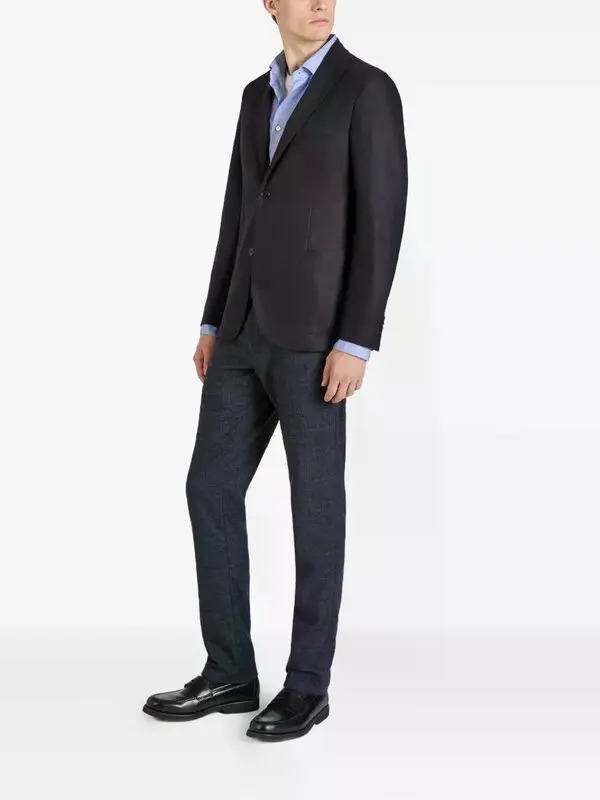 SLOWEAR X Incotex Prince Of Wales Check Trousers