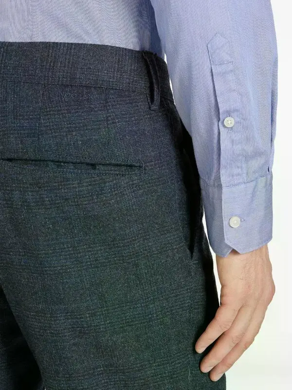 SLOWEAR X Incotex Prince Of Wales Check Trousers