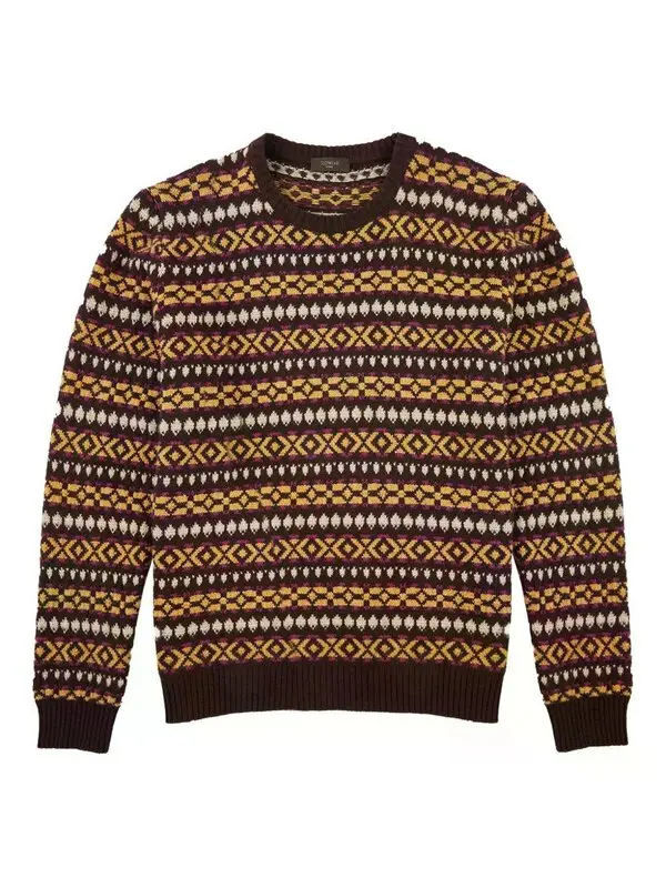 SLOWEAR Jacquard Wool Jumper