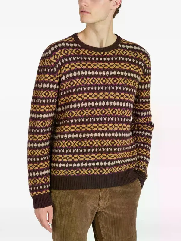 SLOWEAR Jacquard Wool Jumper
