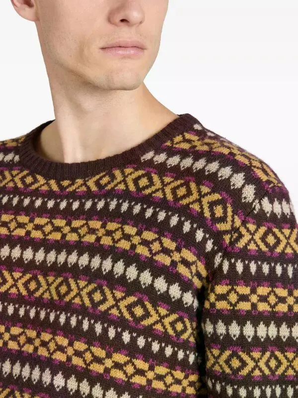SLOWEAR Jacquard Wool Jumper