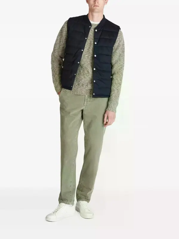 SLOWEAR Wool Gilet With Welt Pockets