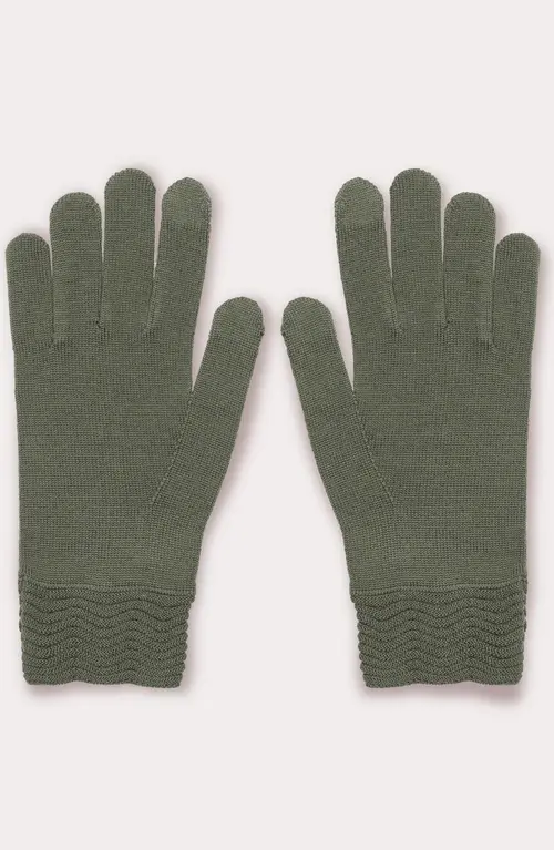 SEYMOURE Merino Wool Touchscreen Gloves - Heather Green