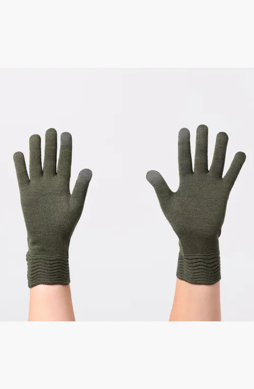 SEYMOURE Merino Wool Touchscreen Gloves - Heather Green