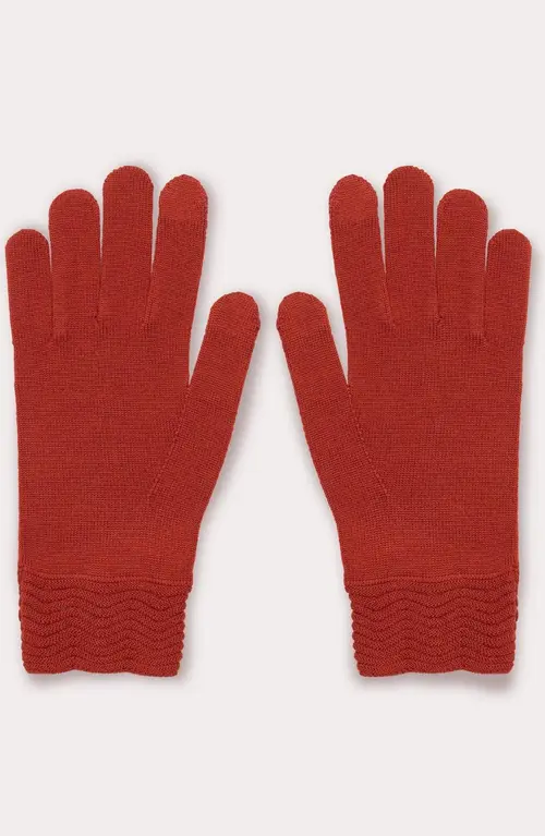 SEYMOURE Merino Wool Touchscreen Gloves - Heather Rouge