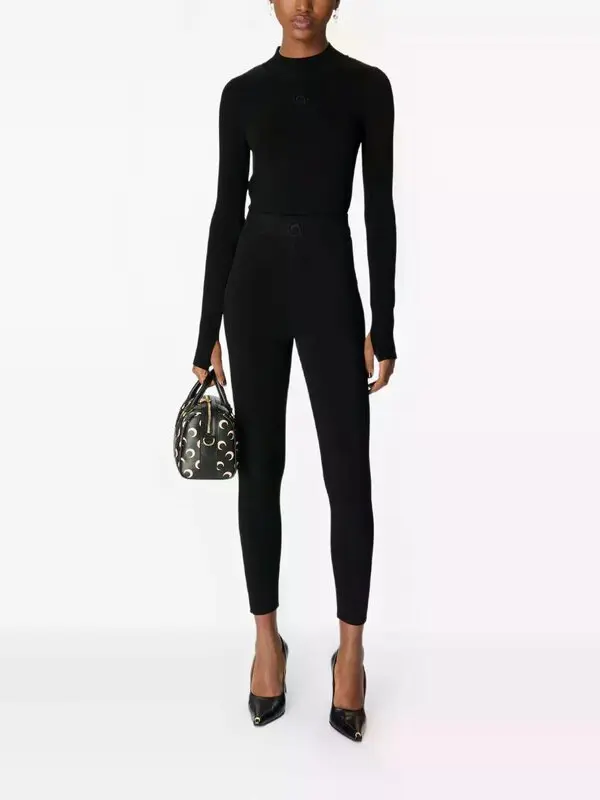 MARINE SERRE Moon-logo Leggings