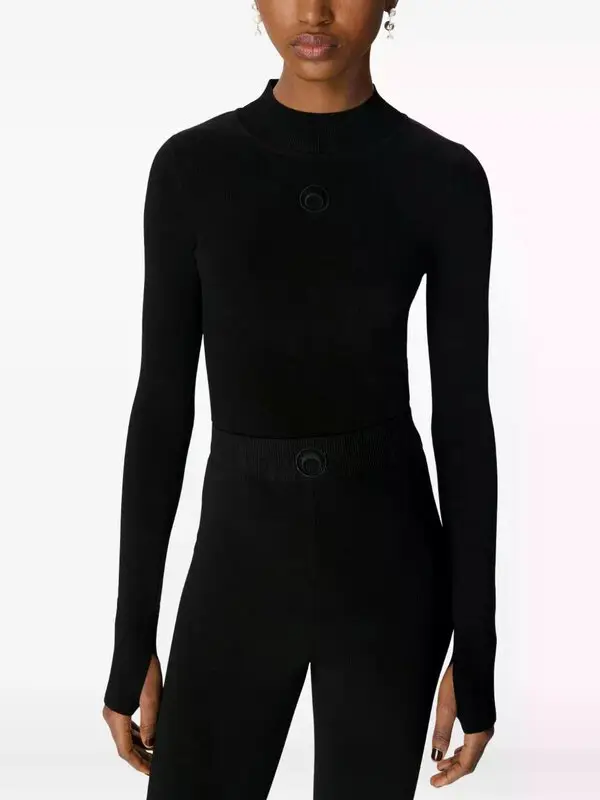 MARINE SERRE Moon-logo Leggings