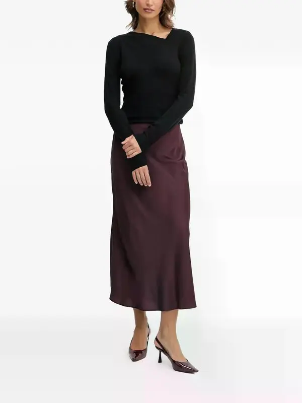 Guess Metal Logo Midi Skirt