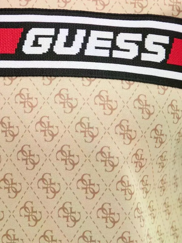 Guess Monogram-pattern Drawstring Hoodie