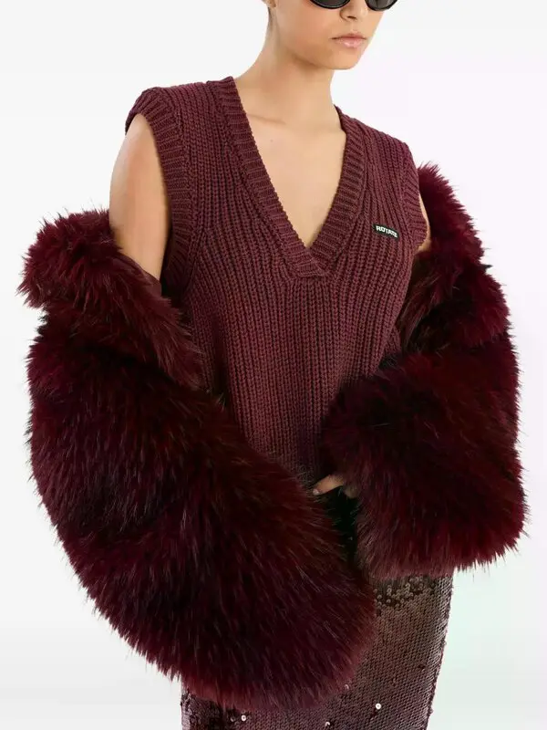 ROTATE BY BIRGER CHRISTENSEN V-neck Knitted Vest