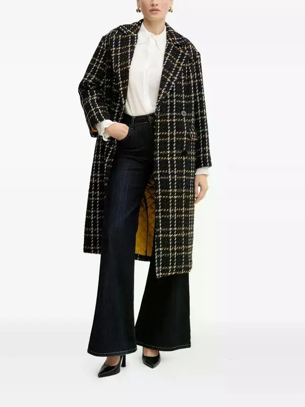 SILVIAN HEACH Check Double-breasted Coat