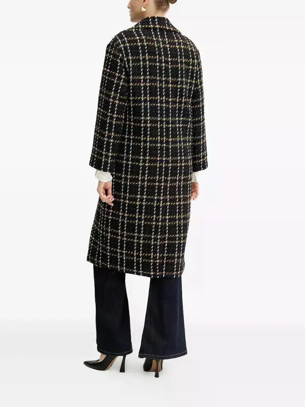 SILVIAN HEACH Check Double-breasted Coat