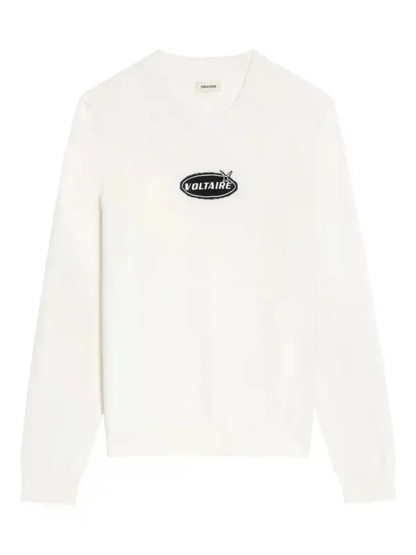 Zadig&Voltaire Kennedy Logo Sweater - White