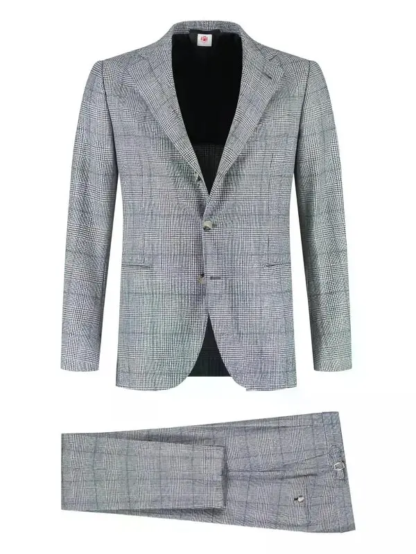LUIGI BORRELLI Single-breasted Checked Suit