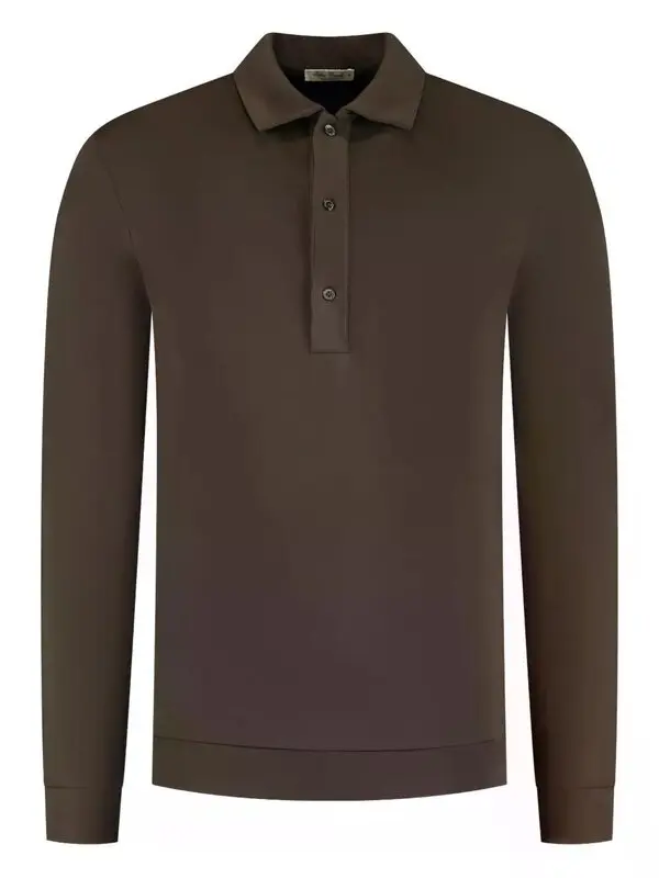STEFAN BRANDT Lim Buttoned Polo Shirt - Brown