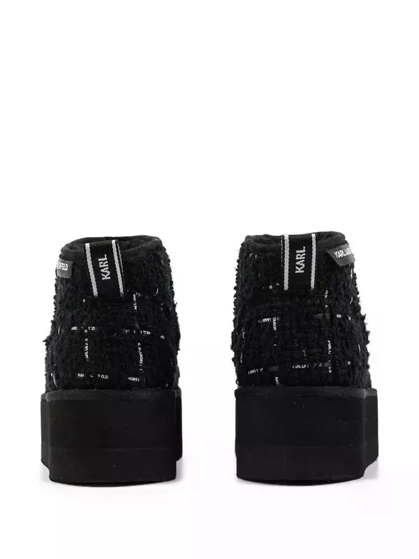 Karl Lagerfeld Thermo Check-pattern Platform Boots