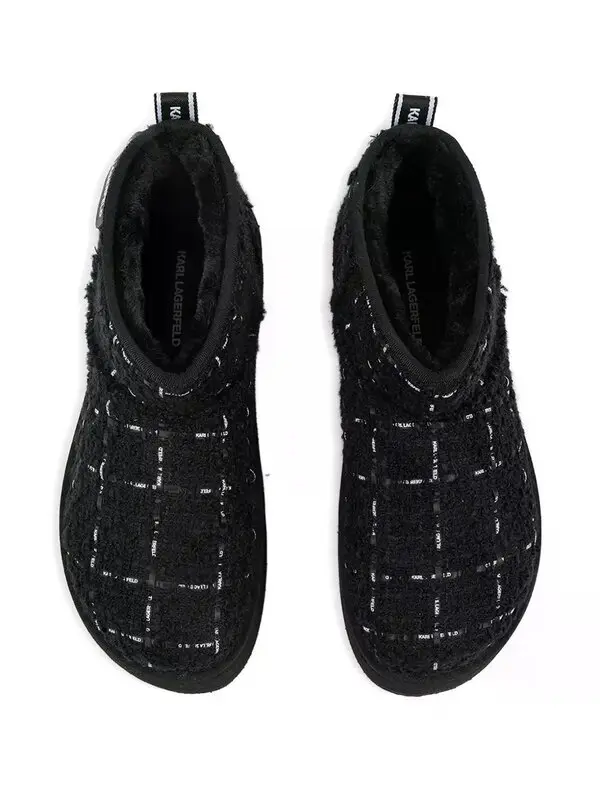 Karl Lagerfeld Thermo Check-pattern Platform Boots