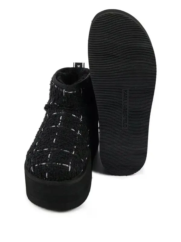 Karl Lagerfeld Thermo Check-pattern Platform Boots