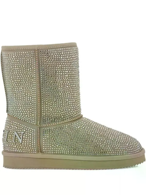 Philipp Plein Embellished Logo Boots