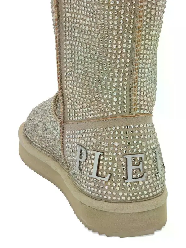 Philipp Plein Embellished Logo Boots