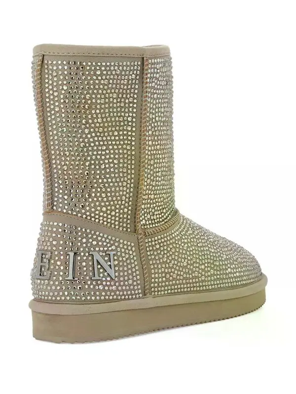 Philipp Plein Embellished Logo Boots