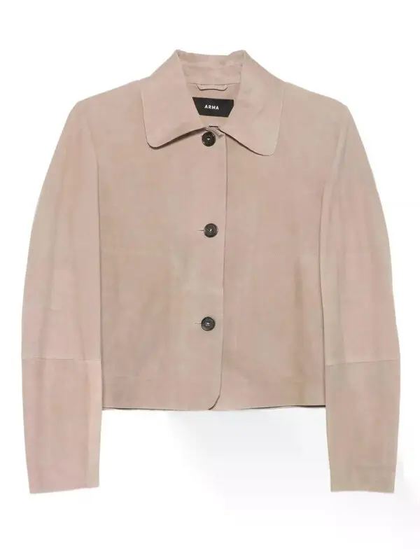 ARMA Emy Suede Jacket - Neutrals