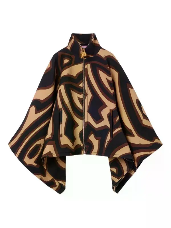 Emilio Pucci Labirinto Print Cape