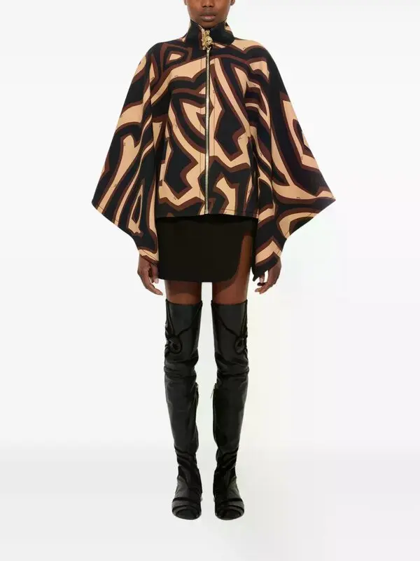 Emilio Pucci Labirinto Print Cape