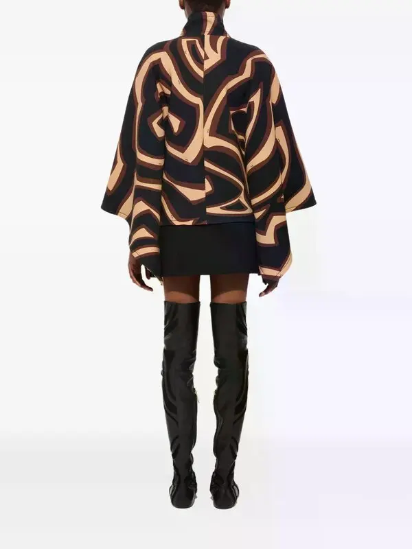 Emilio Pucci Labirinto Print Cape