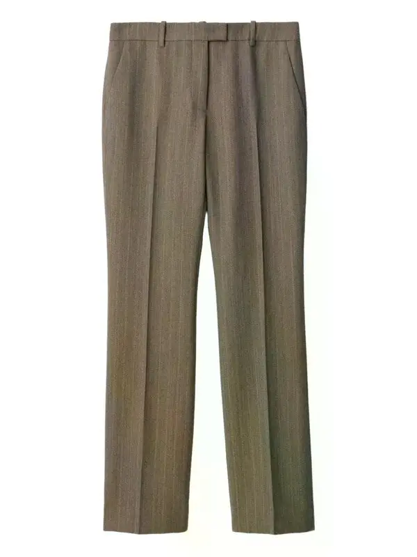 Burberry Striped Straight Trousers