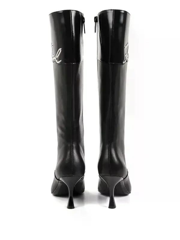 Karl Lagerfeld 80mm Sienna Pointed-toe Boots